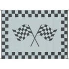 Black White Racing Outdoor 9 x 12 ft RV Mat Reversible Rug Foldable ...