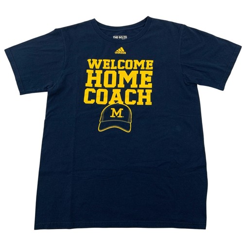 Michigan Wolverines Welcome Home Coach Jim Harbaugh Adidas Shirt M Go ...