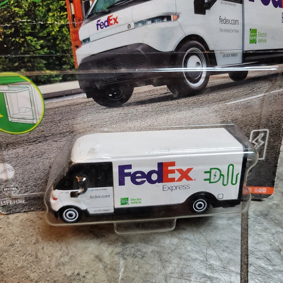 Matchbox 1/64 FedEx Delivery Truck GM Brightdrop Zevo 600 Diecast Car ...