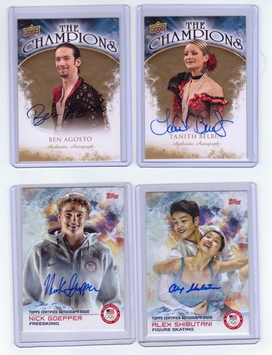 BEN AGOSTO SIGNED 2010 UPPER DECK THE CHAMPIONS AUTOGRAPH CARD FIGURE ...