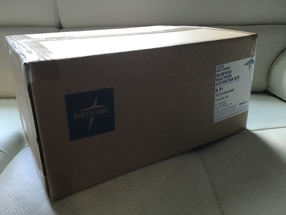 Medline Sleeved suction catheter Kit 8 FR, 1 box of 50 | eBay