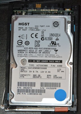 900GB 10K SAS Hard Drive HUC109090CSS600 HGST w/ Caddy | eBay