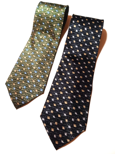 Antani 2 Pack All Silk Allover Printed Tie NEW-069 | eBay
