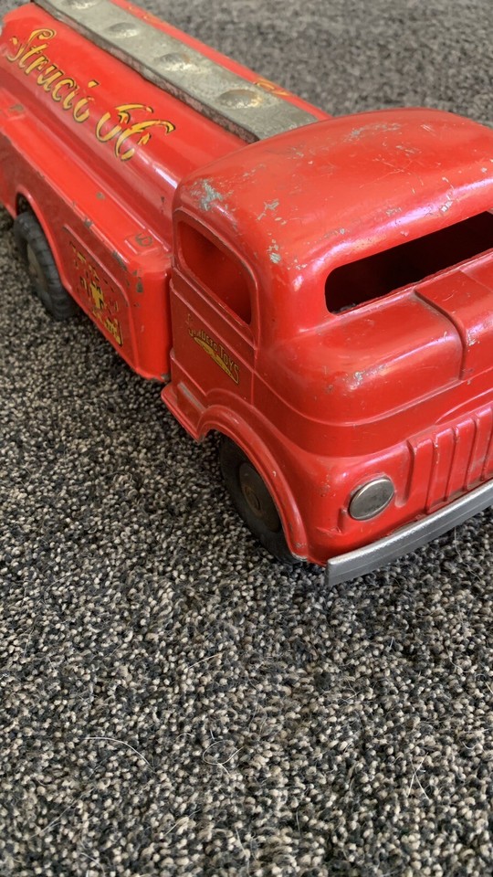 STRUCTO 1950 STRUCTO 66 Working Wind Up Pressed Steel Tanker Truck | eBay