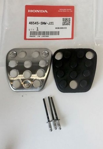 HONDA GENUINE CIVIC FD2 TYPE-R Brake & Clutch Pedal Pad 2Qty Set OEM ...