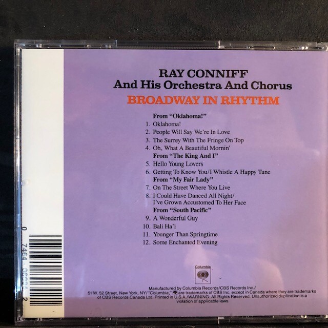 Broadway in Rhythm [Audio CD] Ray Conniff & His Orchestra 74640806421| eBay