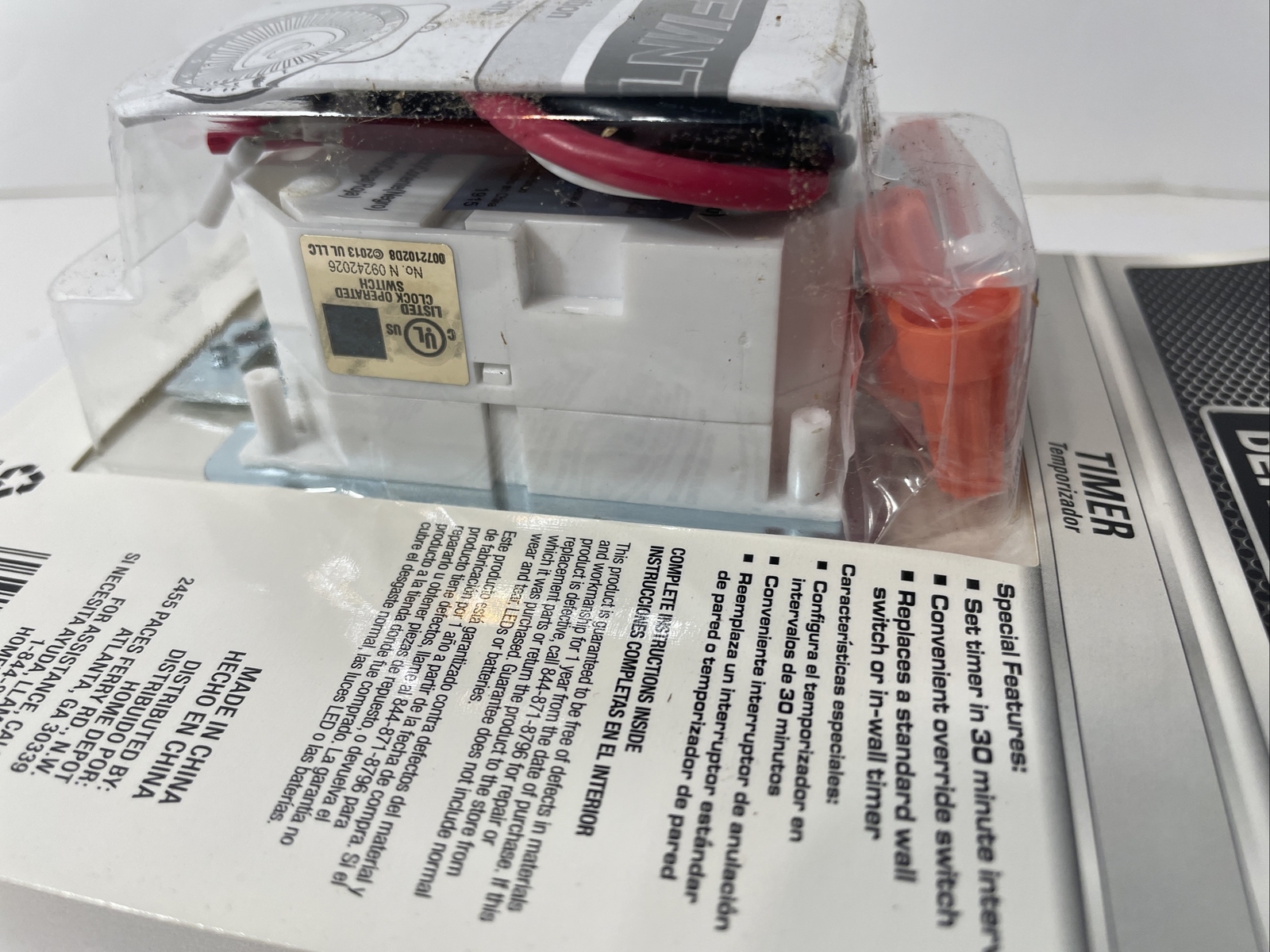 Defiant In Wall Basic Timer, 24-Hour, Replaces Standard Wall Switch ...