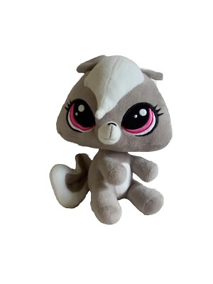 Little Pet Shop Plush Toy Pepper Clark 11" Grey Pepper Clark Soft Plush ...