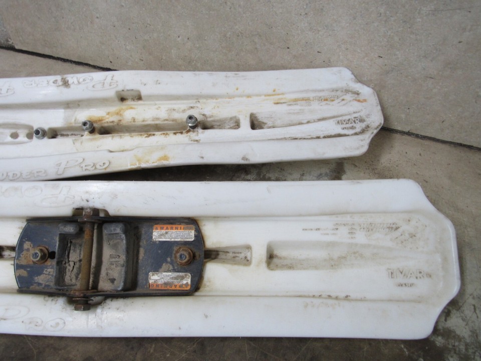 14 ARCTIC CAT PROCLIMB M8000 M 800 SLP POWDER PRO SKIS WHITE SADDLE M8 ...