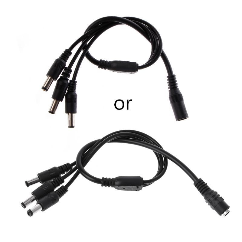 Female to 2/3/4/5 Male Plug 5.5x2.1mm Port 12V for DC Power Adapter ...