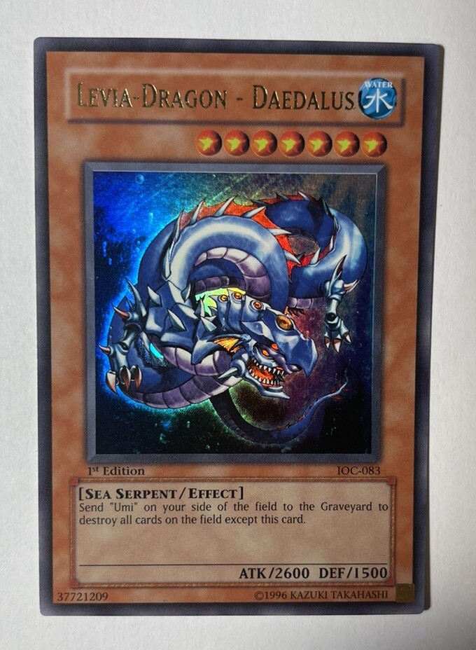 Yugioh - Levia-Dragon - Daedalus - Ioc-083 - Ultra Rare 1st Edition ...