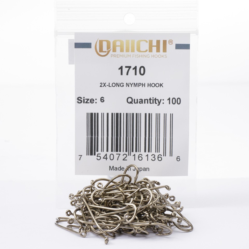 Daiichi 1710 Wet/Nymph Hooks - 100 Pack - All Sizes - FREE SHIPPING | eBay