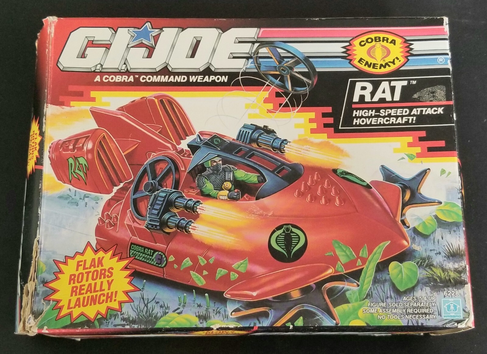 Vintage 1991 GI Joe RAT High Speed Attack Hovercraft *WITH BOX* | eBay