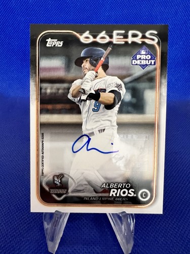 Alberto Rios 2024 Topps Pro Debut AUTO RC pd-162 Los Angeles Angels ...
