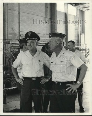 1972 Press Photo Brigadier General Alfred Verhulst and Colonel Hilliard ...