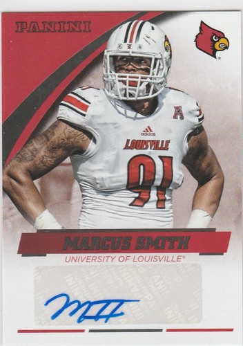 MARCUS SMITH 2016 LOUISVILLE PANINI COLLEGIATE AUTOGRAPH SIGNATURE AUTO ...