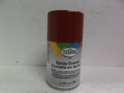 TESTORS SPRAY ENAMEL PAINT #1204 DARK RED 3oz CAN | eBay