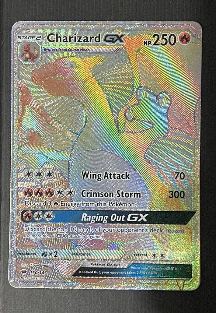 rainbow rare charizard gx For Sale - MAVIN