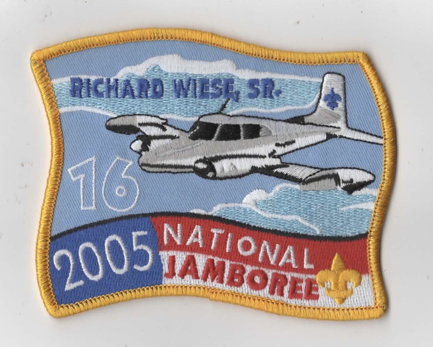 2005 National Jamboree Subcamp 16 Richard Wiese, Jr. Patch YLW Bdr ...