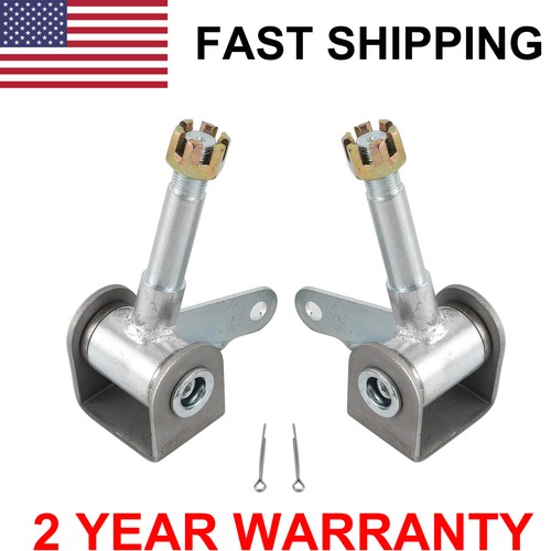Wheel Front Steering Spindle Stud Flange Hub Assembly for Go Kart ATV ...