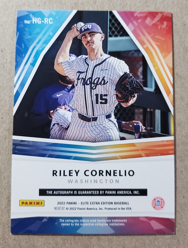 2022 Panini Elite Extra Edition Hidden Gems Riley Cornelio Auto ...
