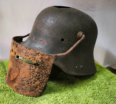 Face plate Helmet M16 ORIGINAL Imperial German WWI WW1 VERY RARE FREE ...