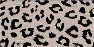 Tan Black Cheetah Metal Novelty License Plate Tag LP4526 | eBay