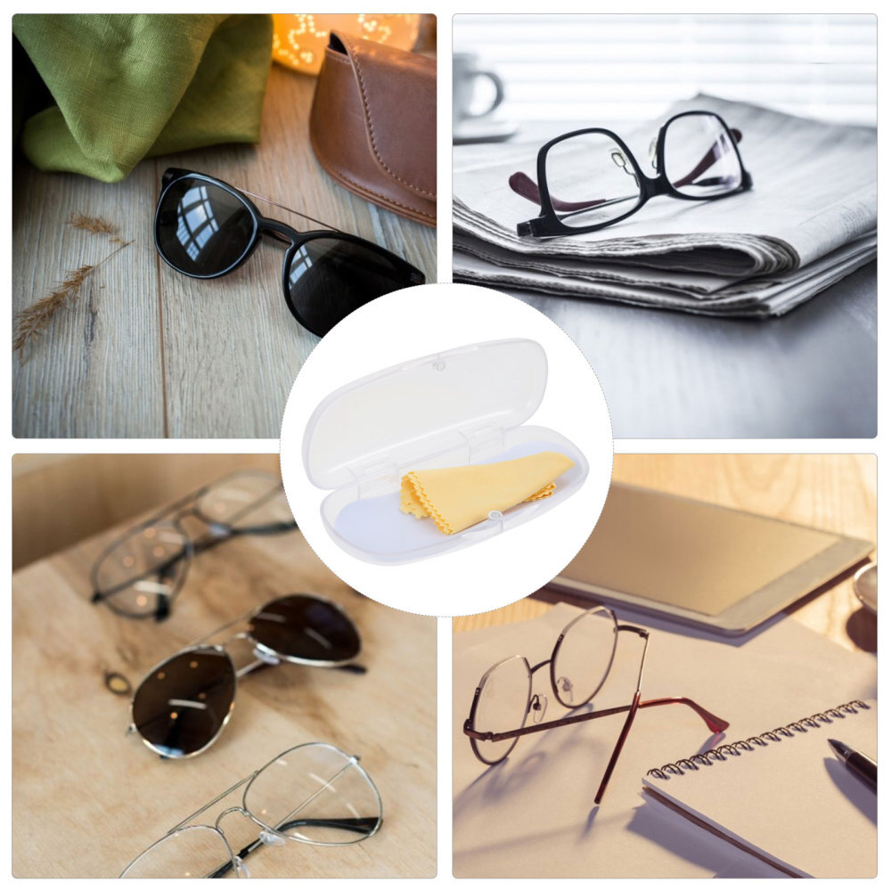 Set of 2 Glasses Case Women's and Storage Box for Transparent Eyeglass ...