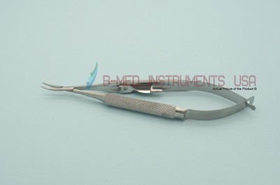 OR Grade Micro Barraquer Castroviejo Needle Holder 4" Curved W/ Lock ...