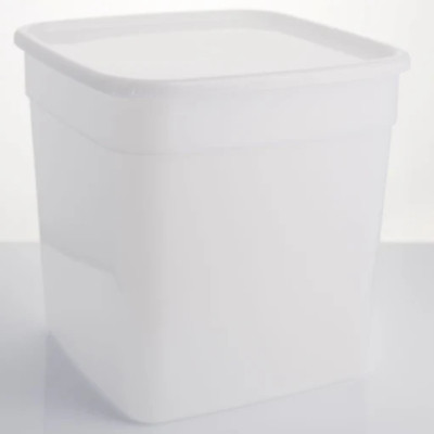 10 Litre Rectangular Ice Cream tub/Food storage container with lid ...