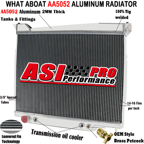 3 Row Aluminum Radiator For 2000-2004 2003 Ford Expedition Navigator 4 ...
