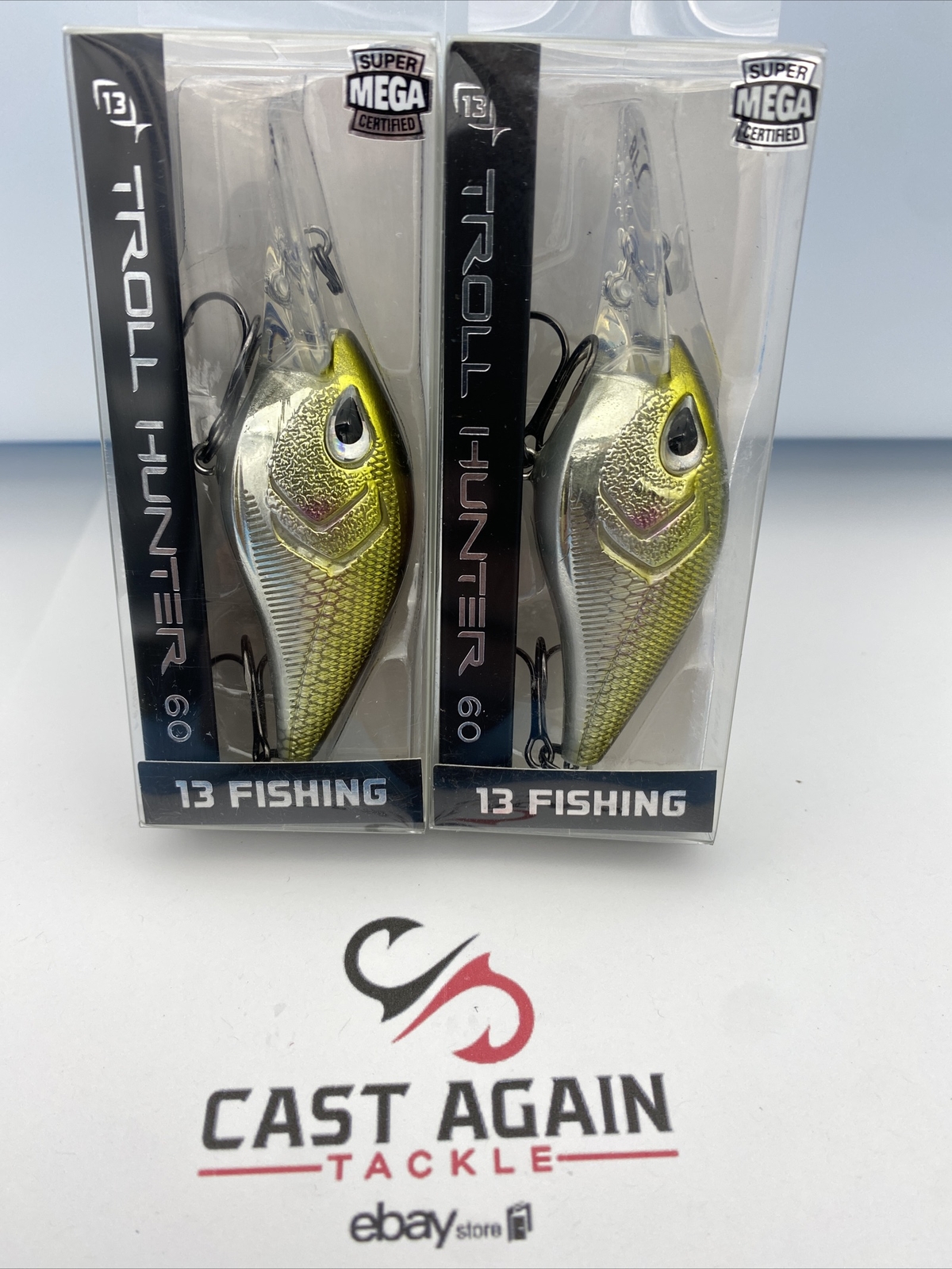 (2) 13 FISHING TROLL HUNTER 60 CRANKBAIT 1/2 OZ EPIC SHAD - FAST ...