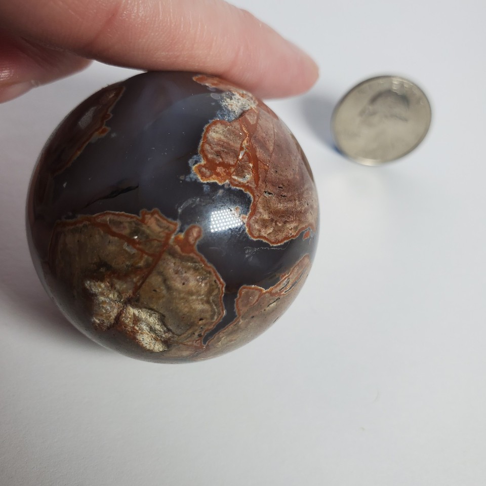 UV Reactive Football Agate Sphere Pair | eBay