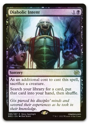 Diabolic Intent #89 (Foil) (NM) Brothers' War BRO Magic MTG | eBay