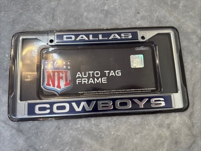 Dallas Cowboys NFL Chrome Auto Tag License Plate Frame New In Package ...