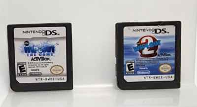 Nintendo DS Wipe out the Game and Wipe Out 2 Activision Loose No Manual ...