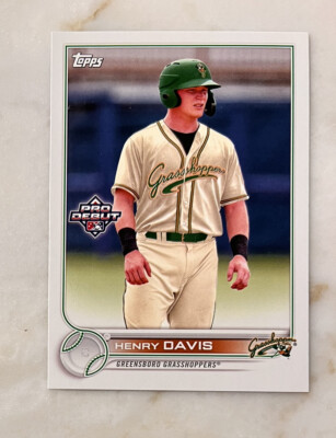 2022 Topps Pro Debut Henry Davis Rookie Card RC Pittsburg Pirates #PD ...