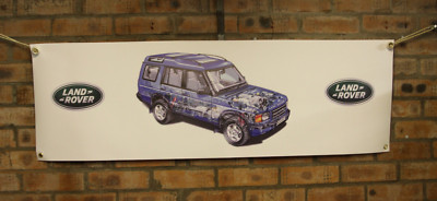 land rover discovery large pvc WORK SHOP BANNER garage man cave SHOW | eBay