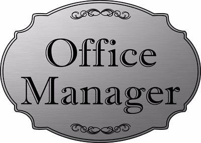 "Office Manager" elegant office door sign, medical office sign - Free ...