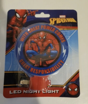 Marvel Spider-Man LED Night Light Nightlight, New Sealed, Super Hero | eBay