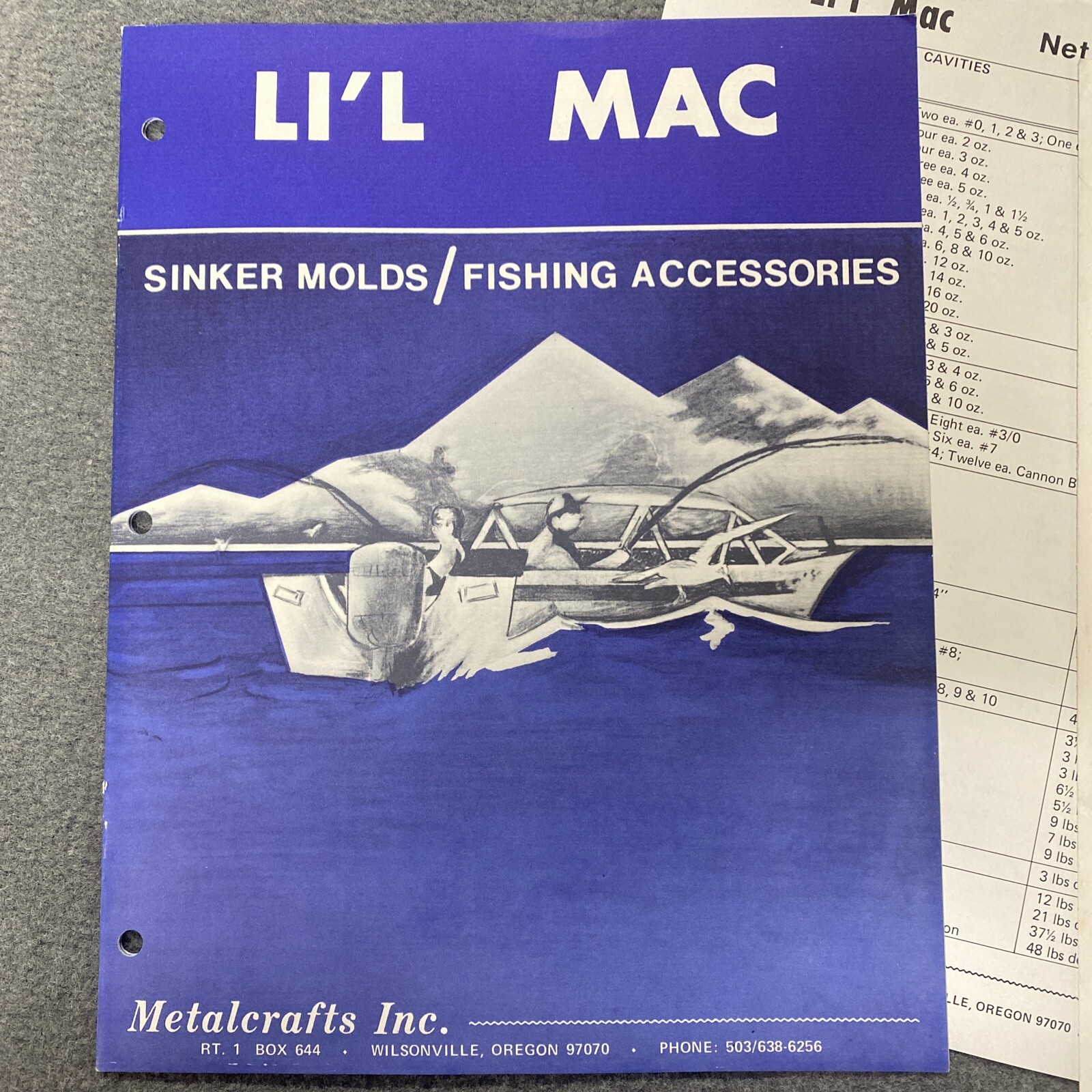 Vintage Metalcrafts Inc Li'l Mac Catalog Sinker Molds/Fishing Accessories | eBay
