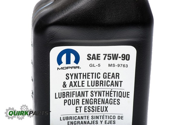 Mopar 75w-90 Synthetic Gear Lubricant - 68218655AA for sale online | eBay