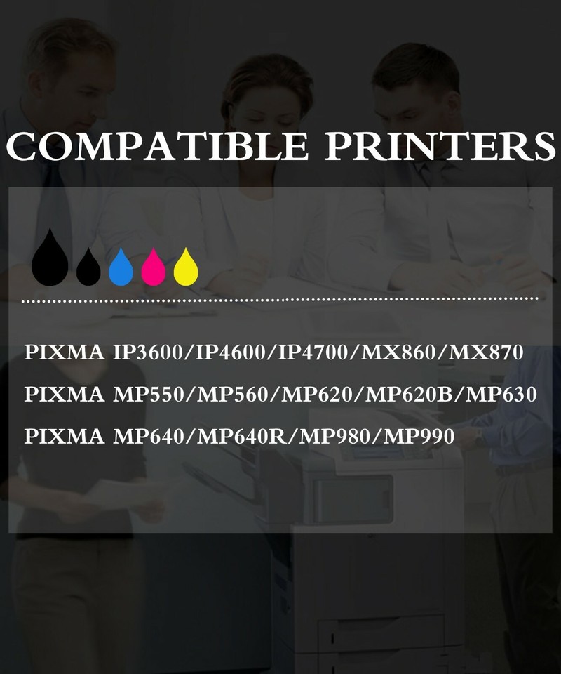 20 PK PGI220XL CLI221XL Ink Cartridge for Canon PIXMA MP620 MP620B ...