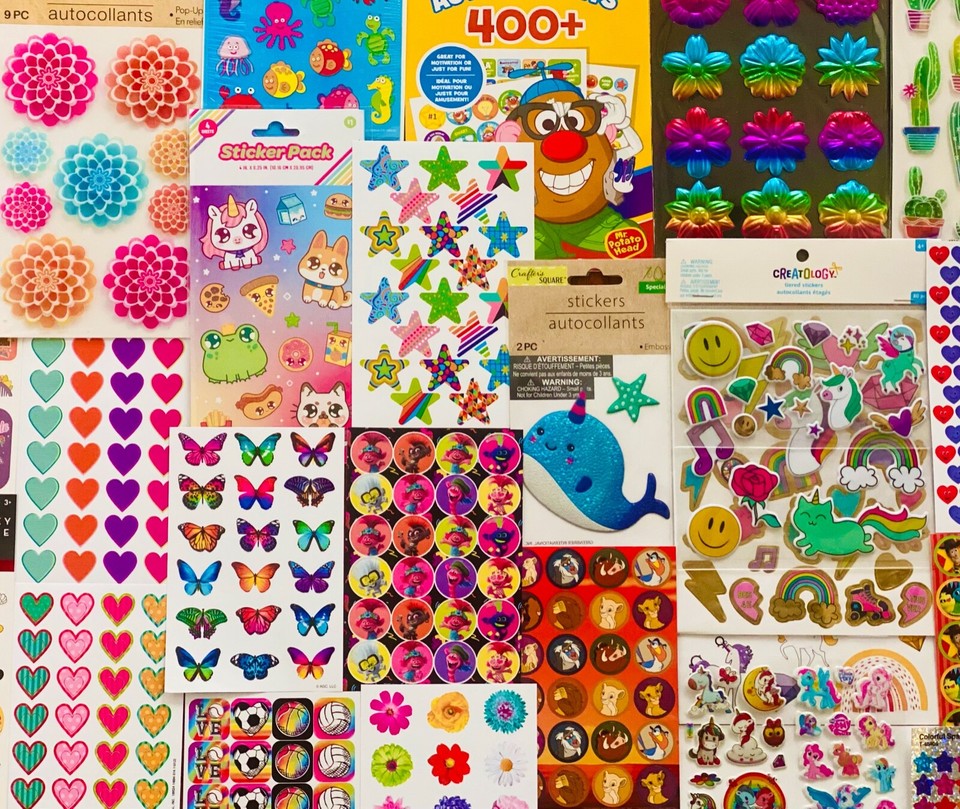 Huge Lot Stickers Kit Set Planner Craft Scrapbook Variety Of Themes ...