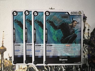 One Piece TCG Blueno OP03-090 R Play Set (x4 Cards) | eBay Australia