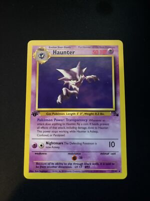 Pokémon TCG Haunter Fossil 21 Regular 1st Edition Rare | eBay
