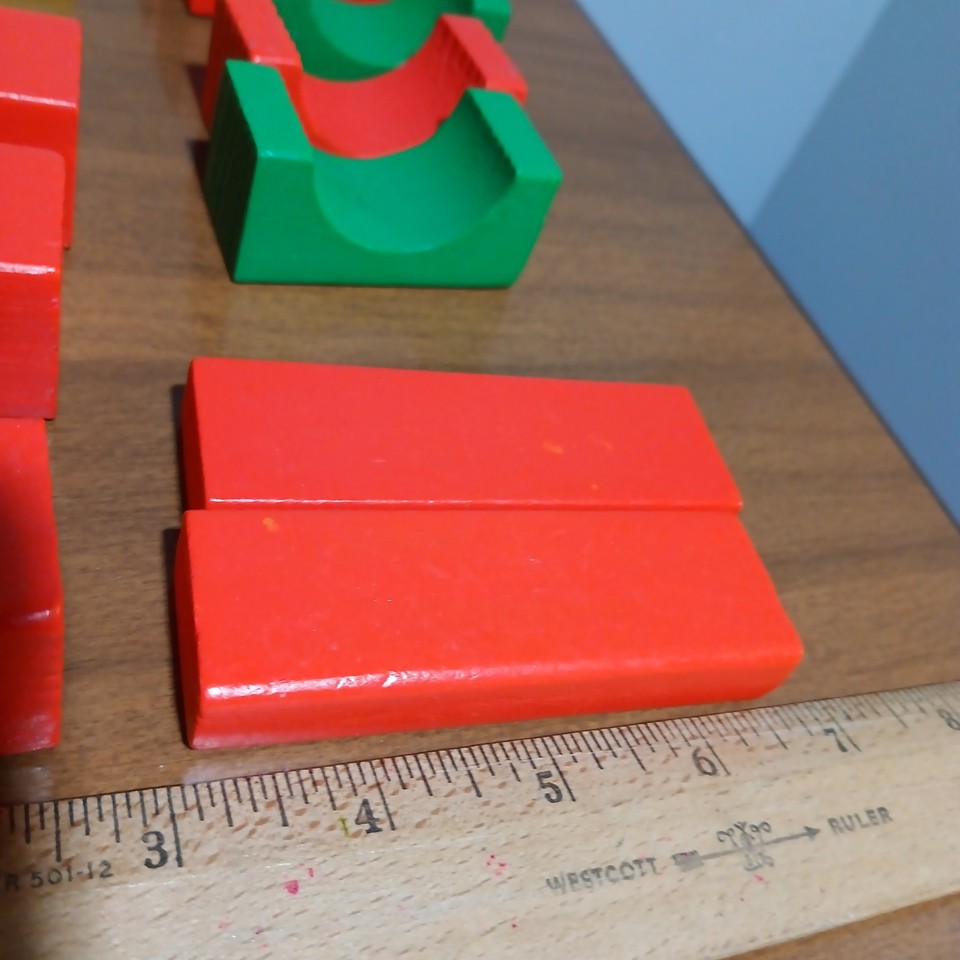 Wooden Building Blocks Set Stacker Stacking Game Construction Toys 41 ...