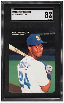 1989 ⚾ SGC-8 - #4 - Ken Griffey Jr., RC Mother's Cookies Seattle ...