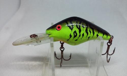 Vtg Tom Mann's Deep Razorback Fire Shad 2 1/4" Crankbait 1/2oz Fishing ...