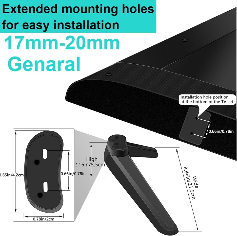 TV Legs for TCL Roku TV Stand Legs for TCL TV Replacement Legs 32 40 43 ...